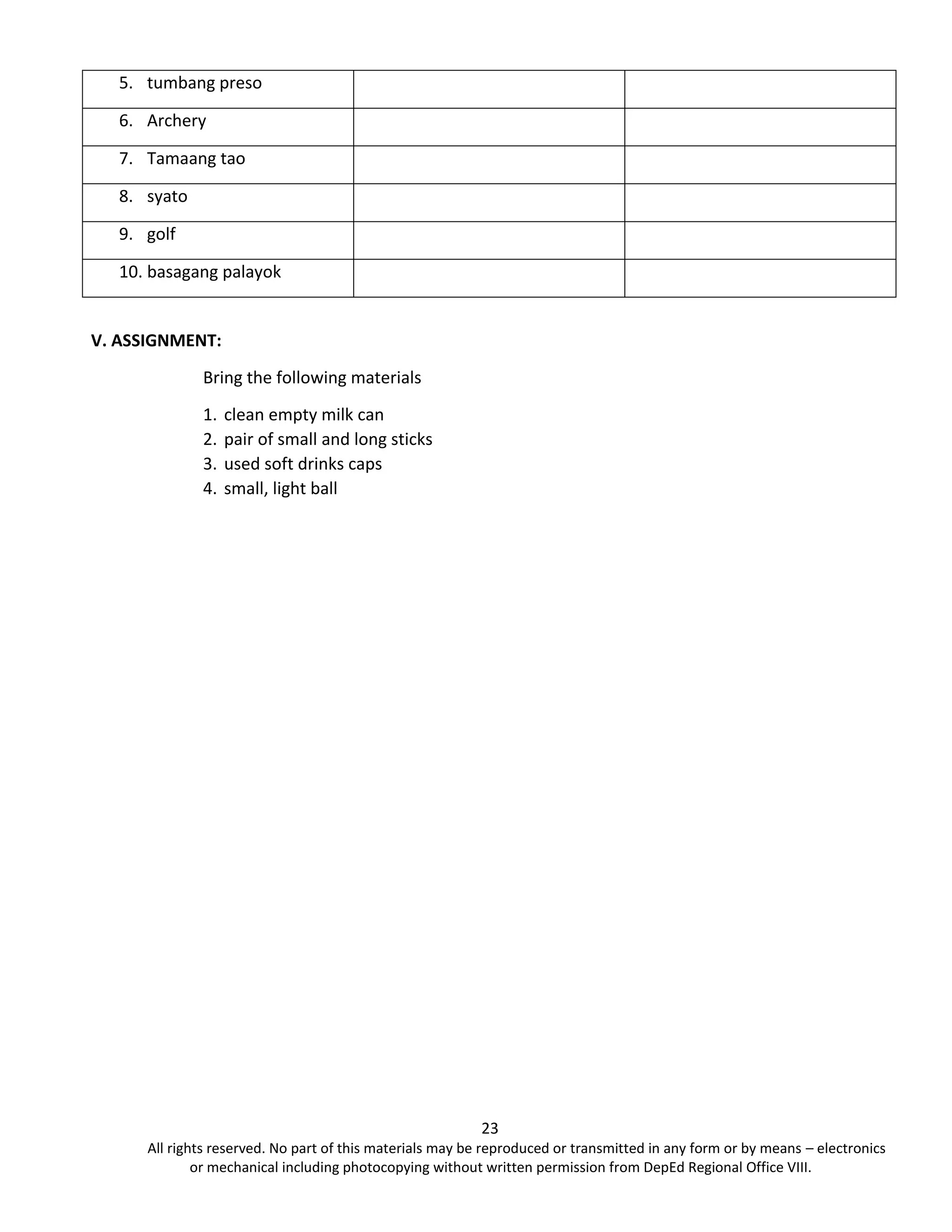 PE 6 K-12 TEACHER'S GUIDE Q1 2017 | PDF