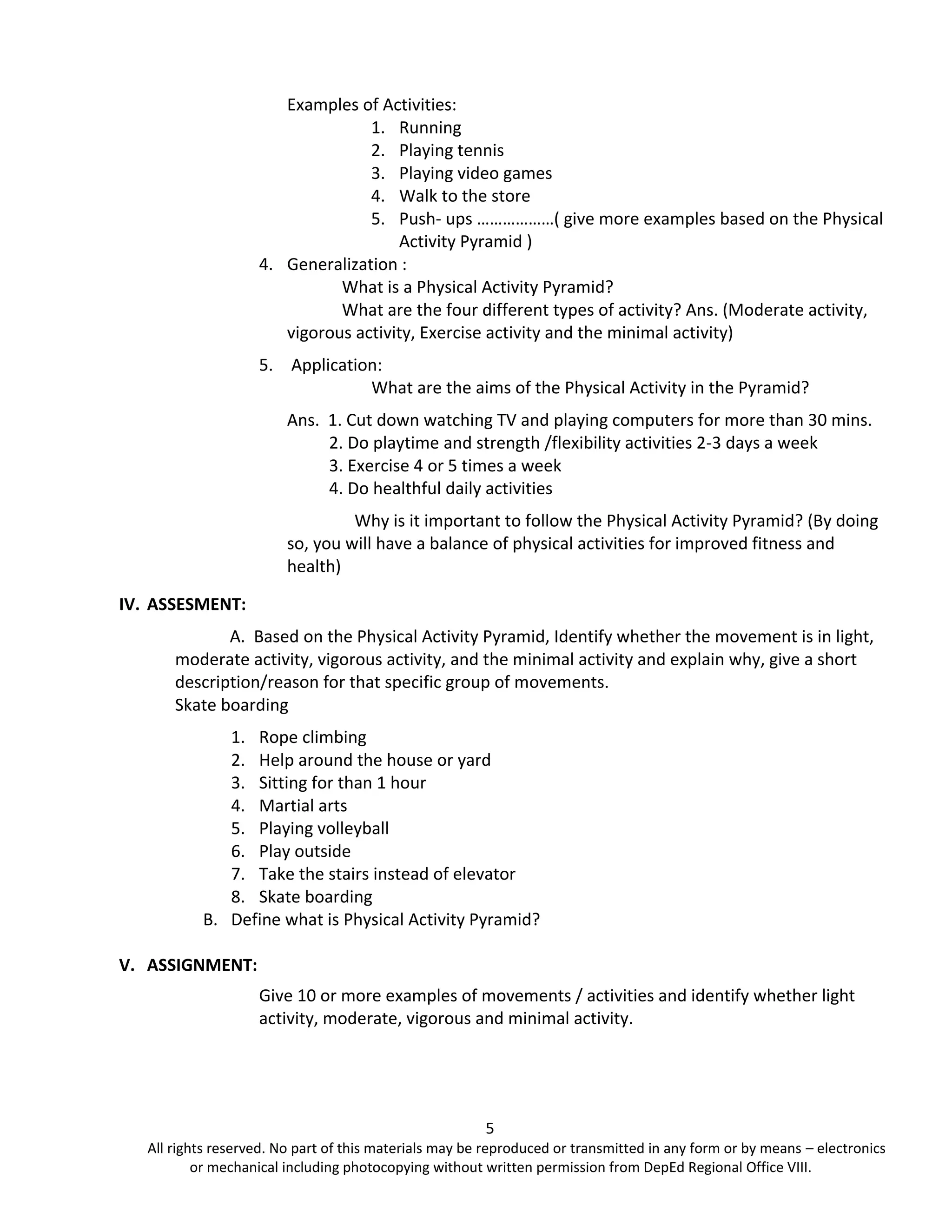 PE 6 K-12 TEACHER'S GUIDE Q1 2017 | PDF