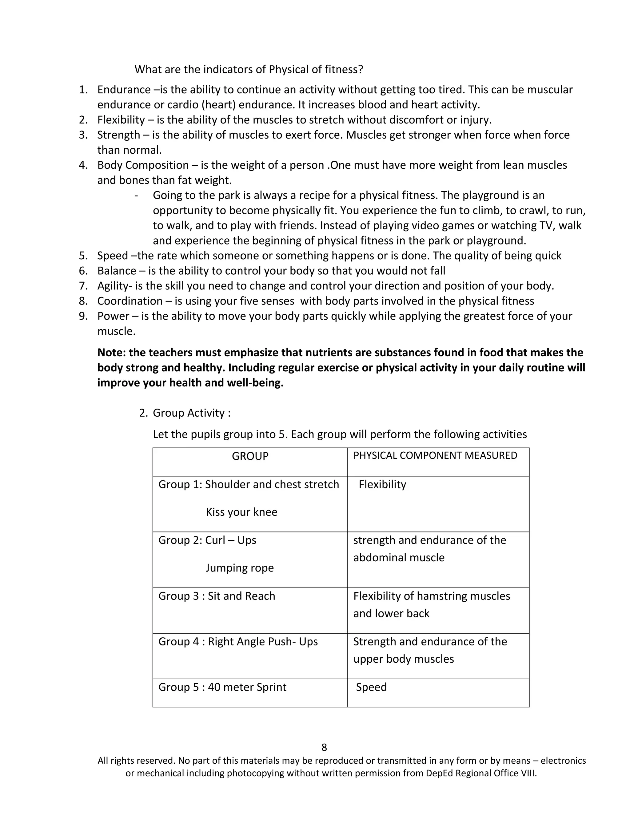 PE 6 K-12 TEACHER'S GUIDE Q1 2017 | PDF
