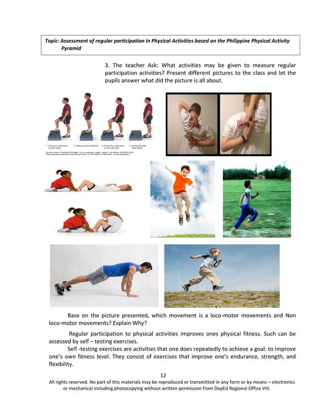 PE 6 K-12 TEACHER'S GUIDE Q1 2017 | PDF | Participant Sports | Fitness ...