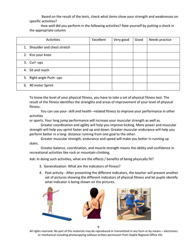 PE 6 K-12 TEACHER'S GUIDE Q1 2017 | PDF | Participant Sports | Fitness ...