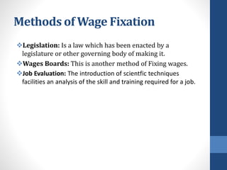Wages and industrial relation by Arun Monappa | PPT