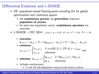 Adaptive Constraint Handling and Success History Differential Evolution ...