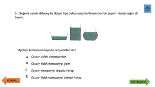 PowerPoint Interaktif Sifat- Sifat Pepejal, Cecair dan Gas Tahun 5 | PPTX