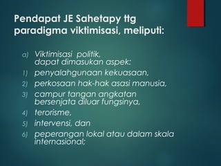 P. 3 ruang lingkup dan teori korban | PPT