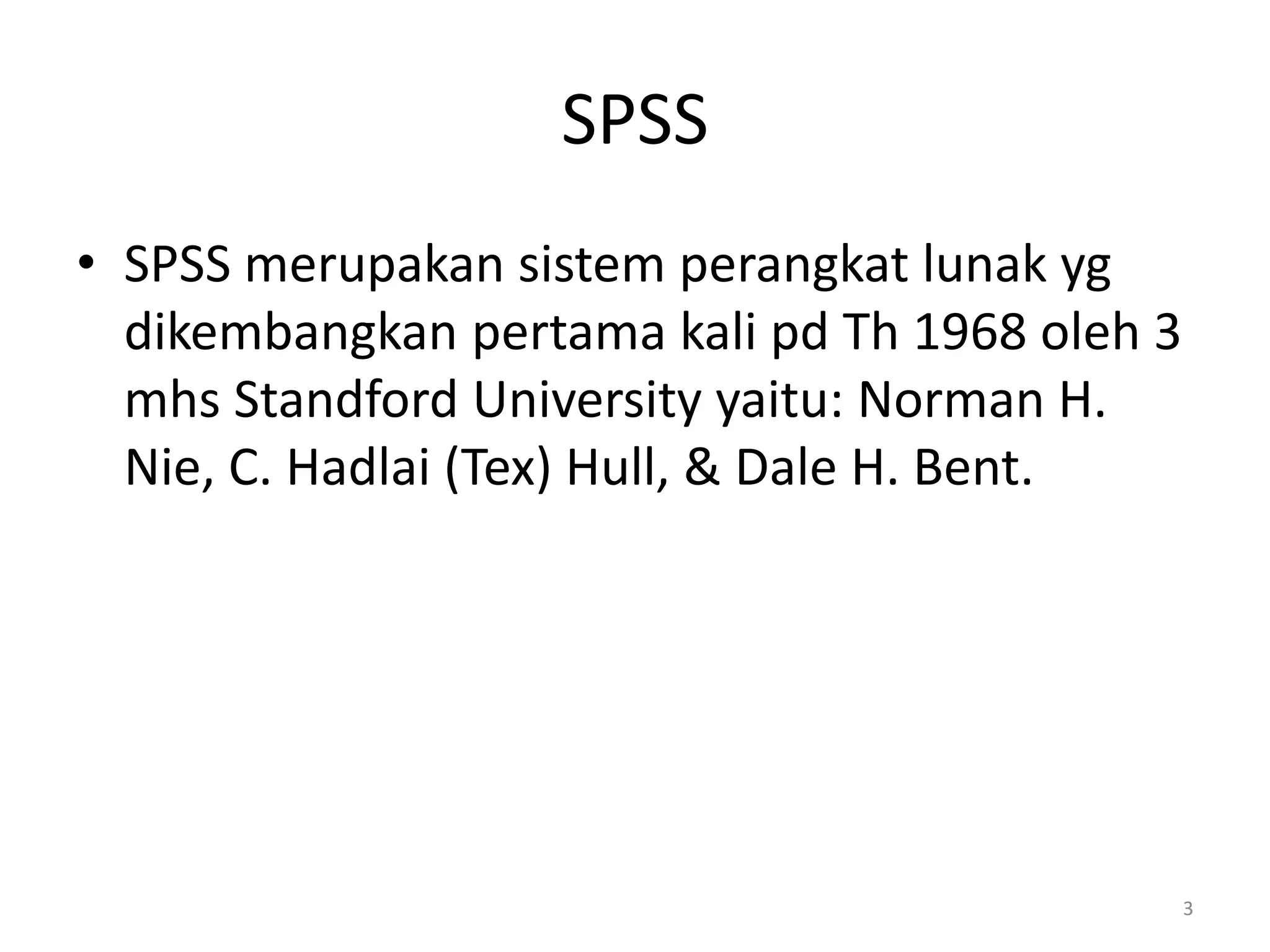 P.4. mengenal program spss | PPT