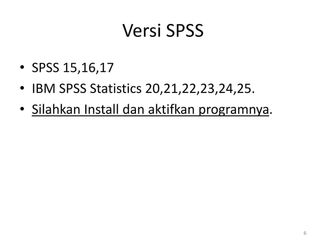 P.4. mengenal program spss | PPT