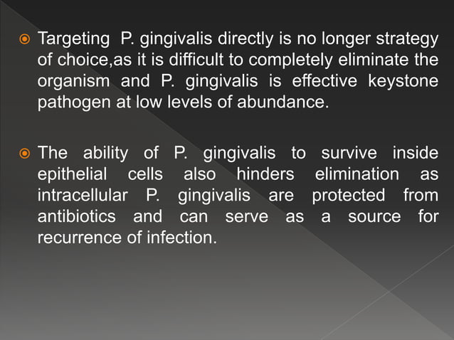 P.gingivalis seminar | PPTX | Dental Health | Diseases and Conditions