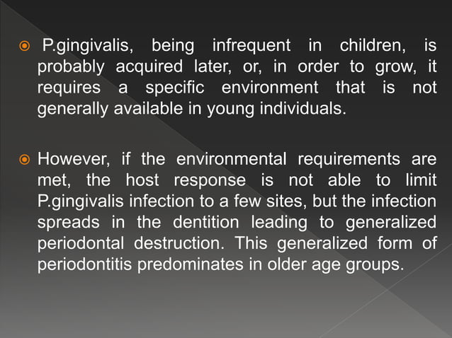 P.gingivalis seminar | PPTX | Dental Health | Diseases and Conditions