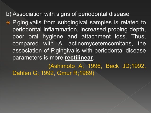 P.gingivalis seminar | PPTX | Dental Health | Diseases and Conditions