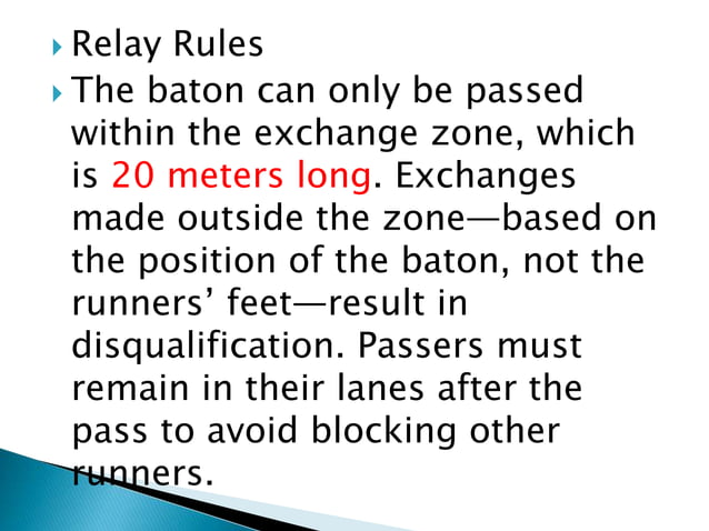 Athletics Rules and Regulations | PPTX