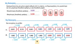 26. Διάταξη δεκαδικών αριθμών – Αξία θέσης ψηφίου στους δεκαδικούς ...