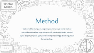 P.3 media 2 class, objek, method pada java | PPTX