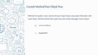 P.3 media 2 class, objek, method pada java | PPTX
