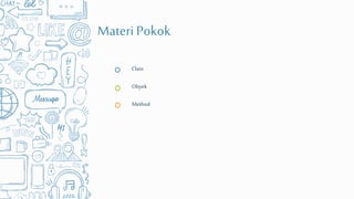 P.3 media 2 class, objek, method pada java | PPTX
