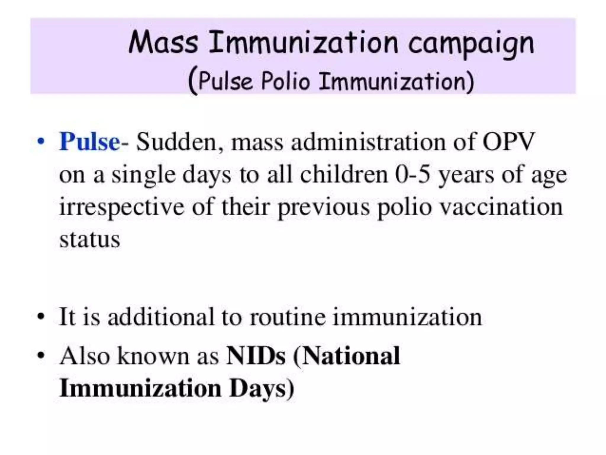 Pulse polio immunizaton program | PPTX