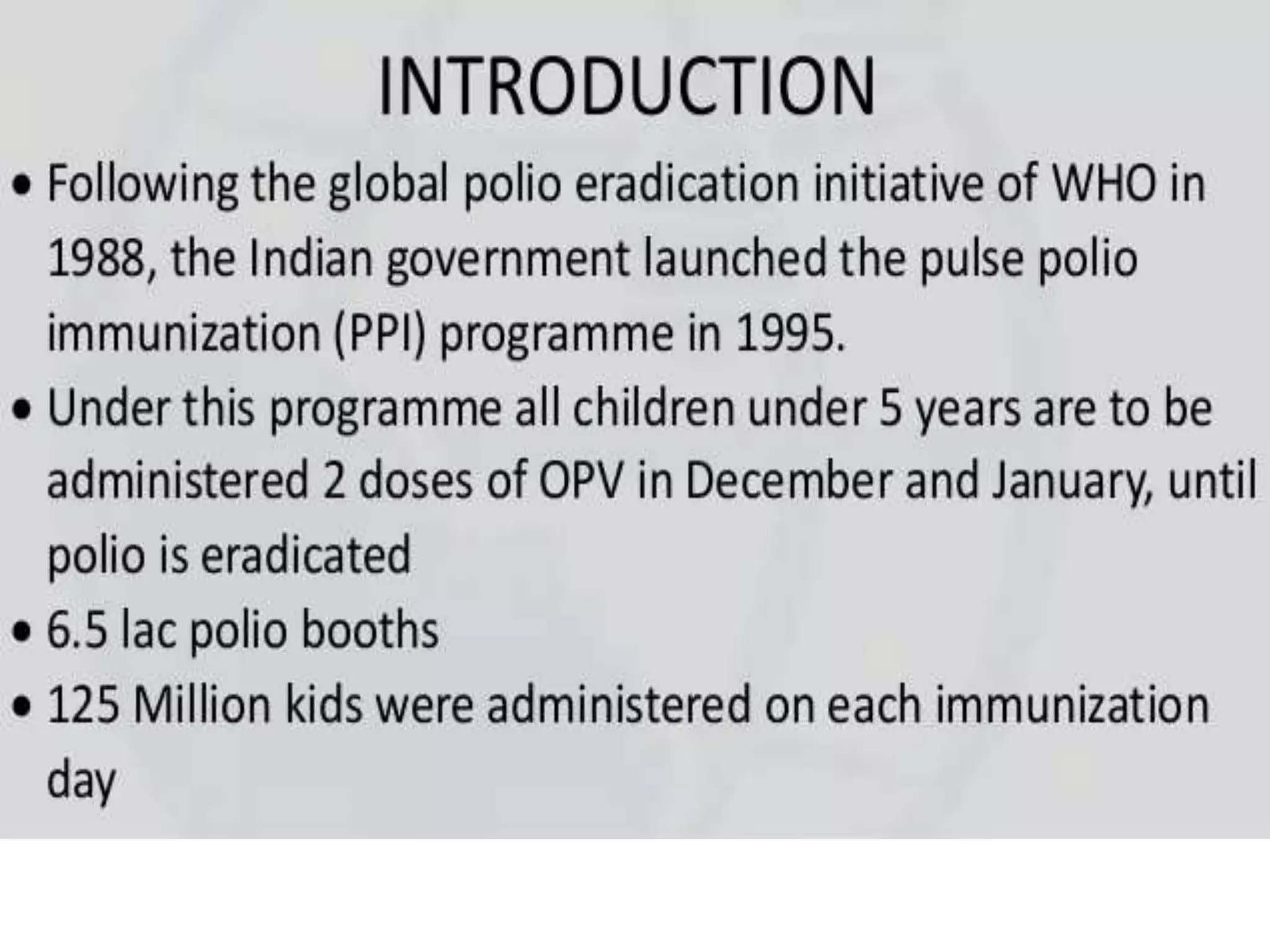 Pulse polio immunizaton program | PPTX