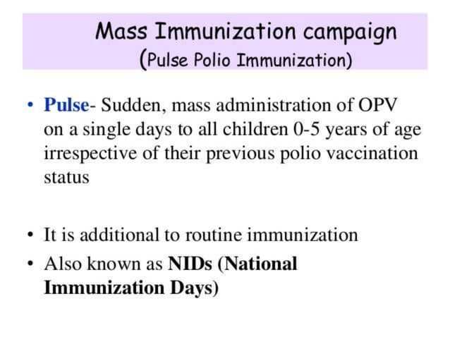 Pulse polio immunizaton program | PPTX