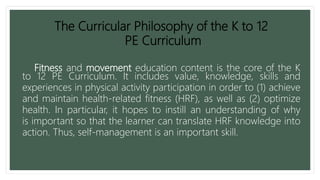 P.e curriculum framework | PPTX | Fitness and Exercise | Healthy Living
