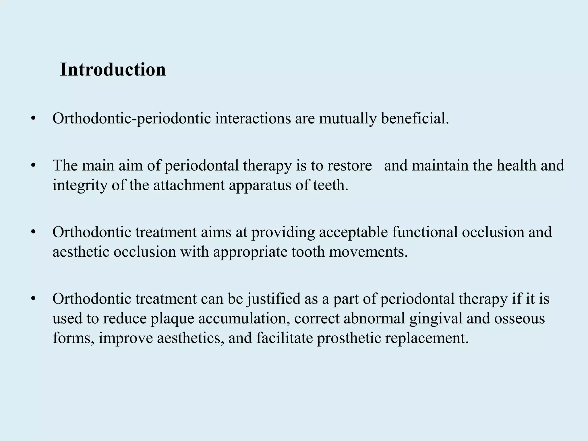 Periodontic Orthodontic relationship | PPTX