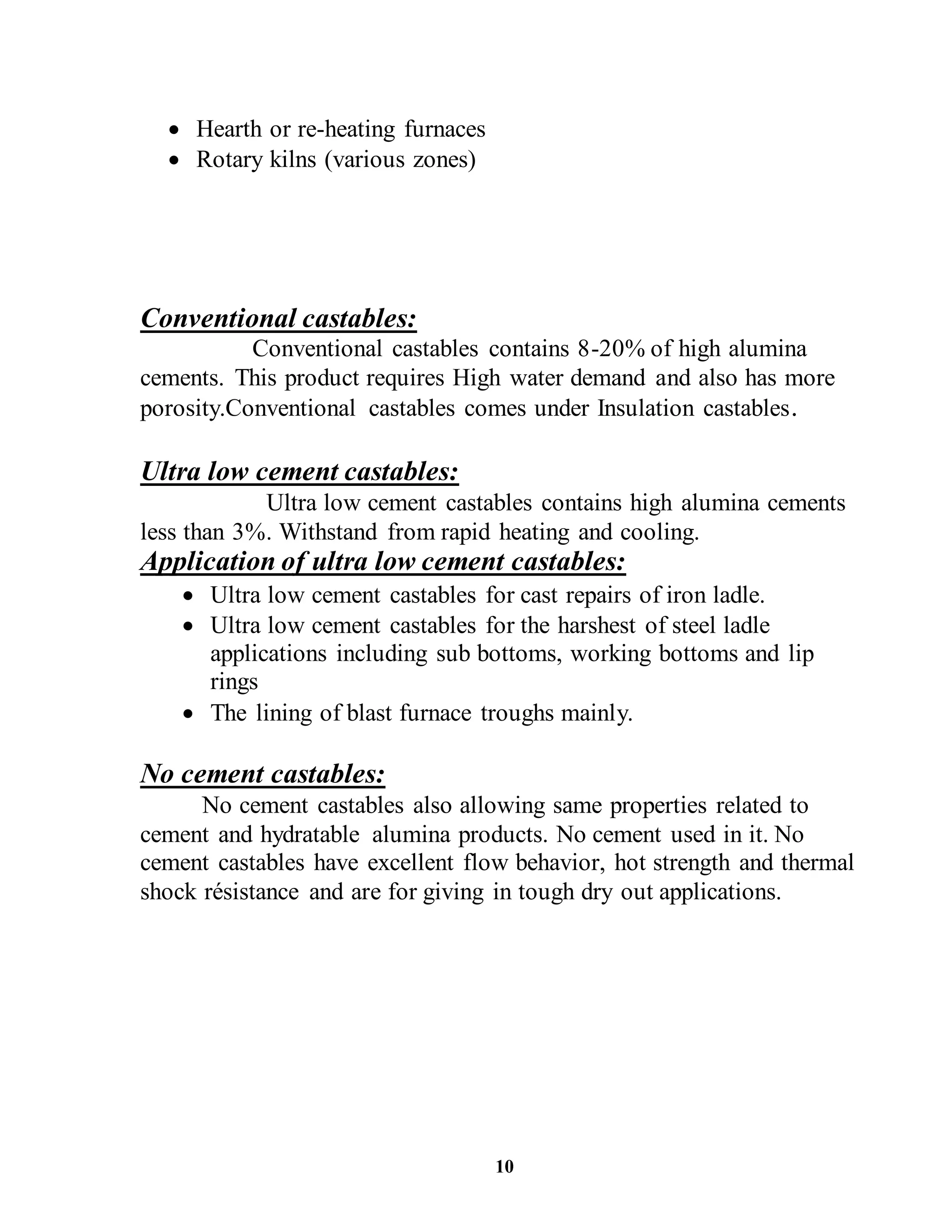 Vesuvius Project report - Monolithic refractories | DOC