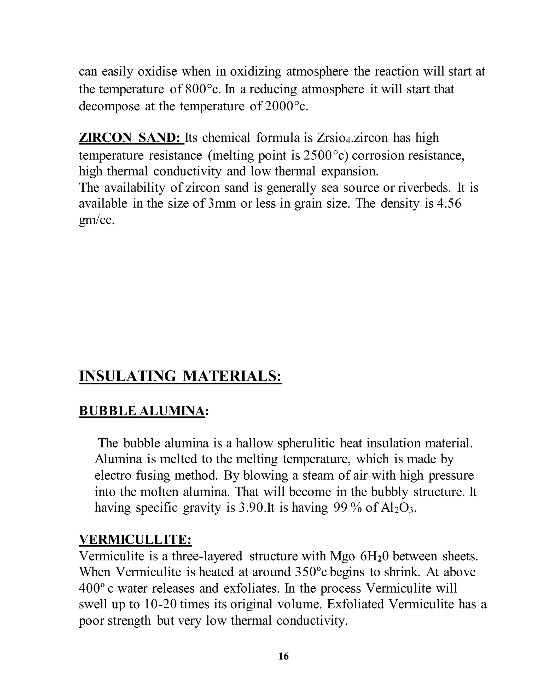 Vesuvius Project report - Monolithic refractories | DOC