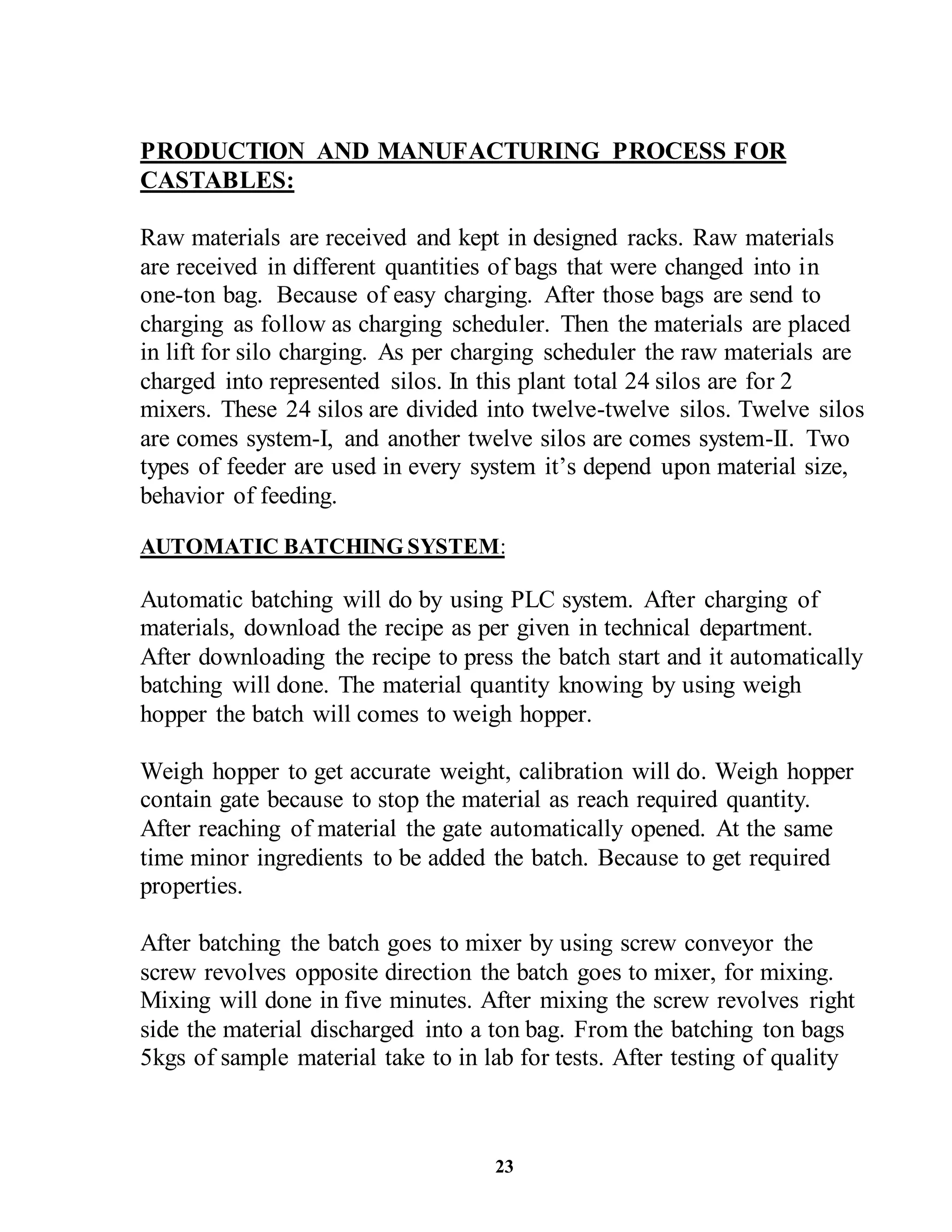 Vesuvius Project report - Monolithic refractories | DOC