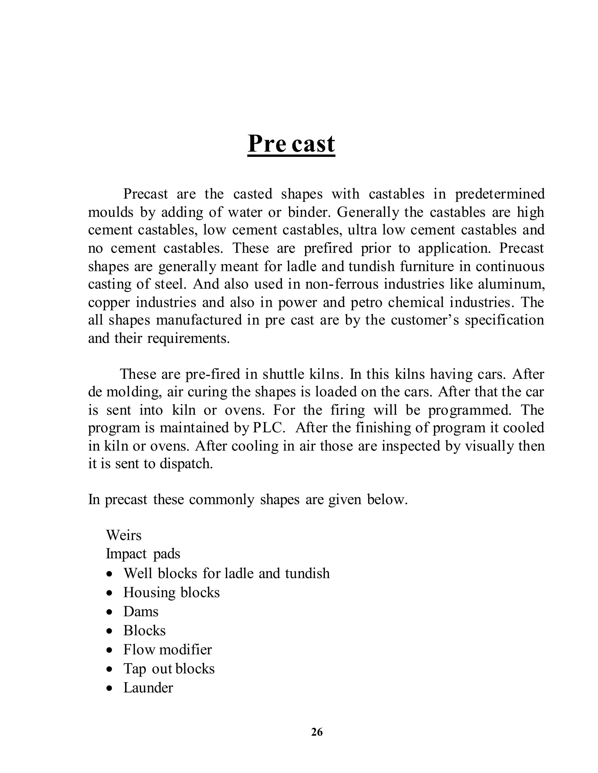 Vesuvius Project report - Monolithic refractories | DOC