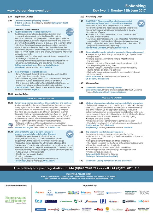 BioBanking 2017 | PDF
