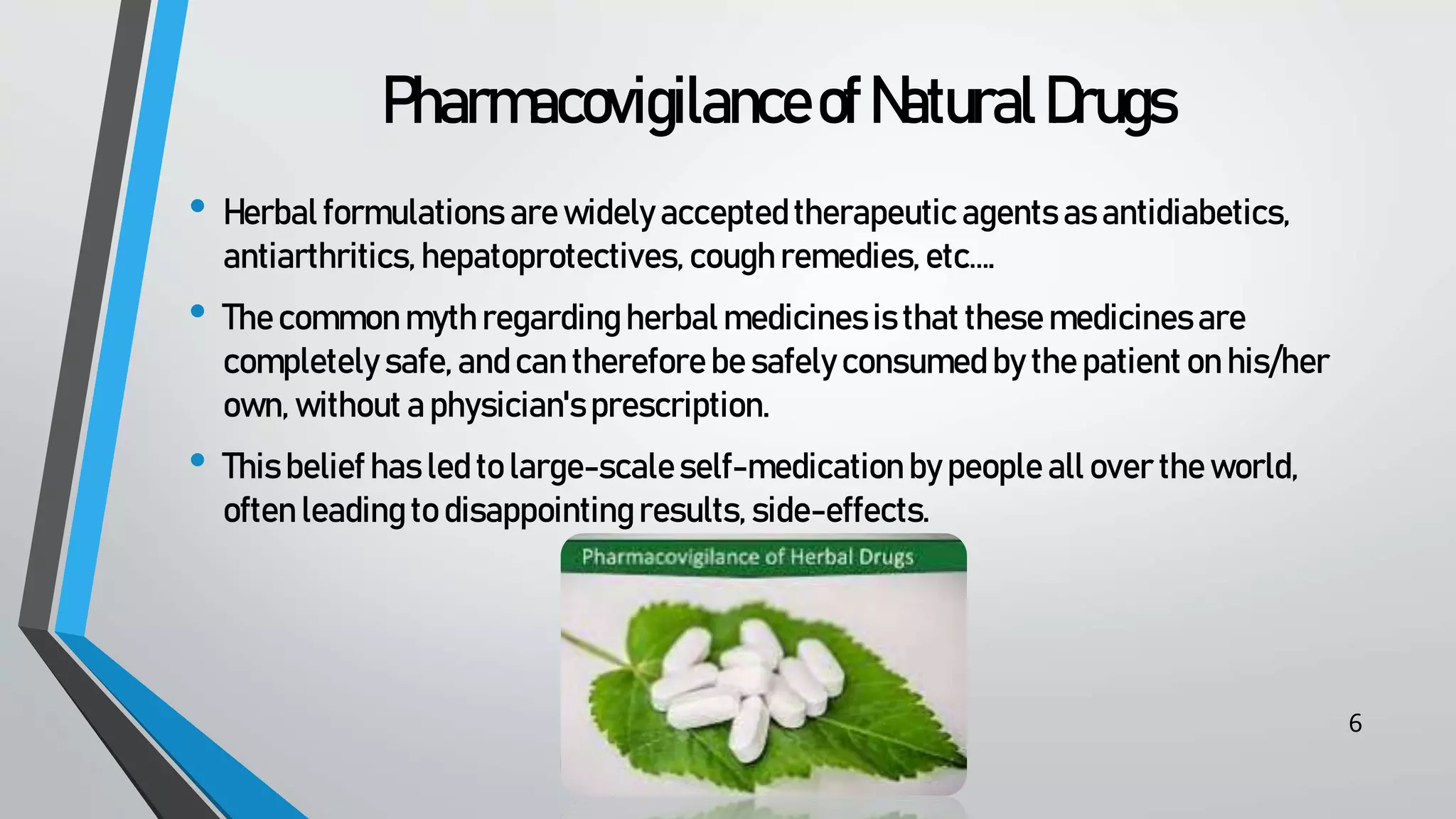 Pharmacovigilance of Natural Drugs- Durgashree Diwakr | PPTX
