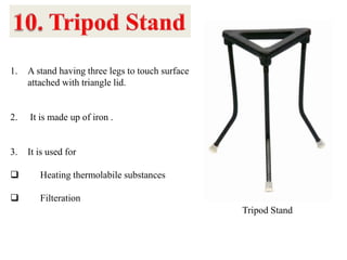Pharmaceutical Chemistry laboratory Glasswares and apparatus.pptx