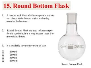 Pharmaceutical Chemistry laboratory Glasswares and apparatus.pptx