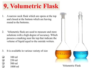 Pharmaceutical Chemistry laboratory Glasswares and apparatus.pptx