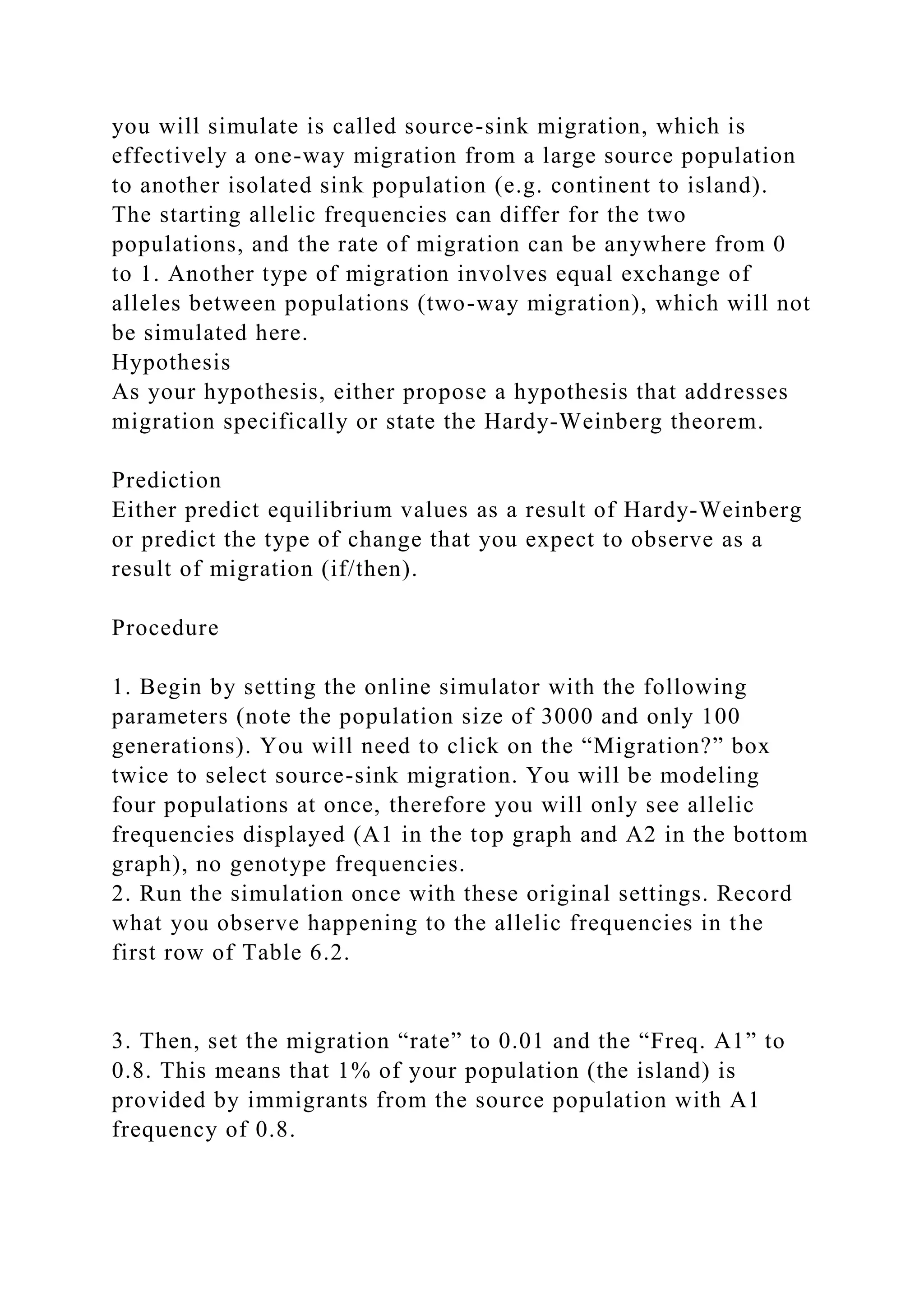 p. 1Lab 6 Population Genetics Hardy-Weinberg TheoremOBJEC.docx