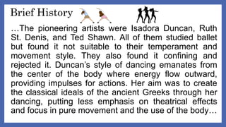Modern Dances | PPTX
