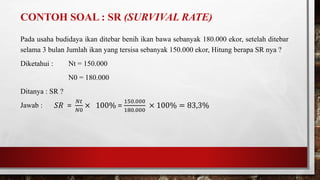 P. 11 - Analisis Manajemen Pakan Ikan FCR, FR, SGR.pptx