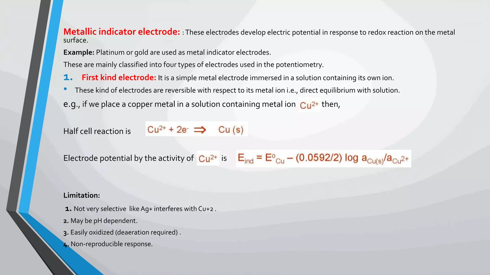 INDICATOR ELECTRODE | PPTX