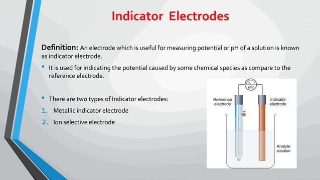 INDICATOR ELECTRODE | PPTX | Chemistry | Science