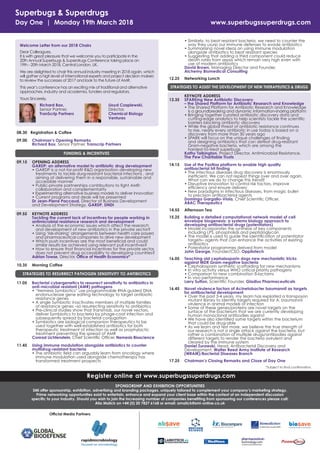 20th Annual Superbugs & Superdrugs | PDF