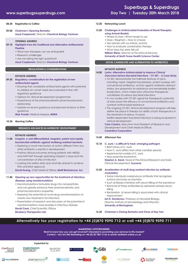 20th Annual Superbugs & Superdrugs | PDF