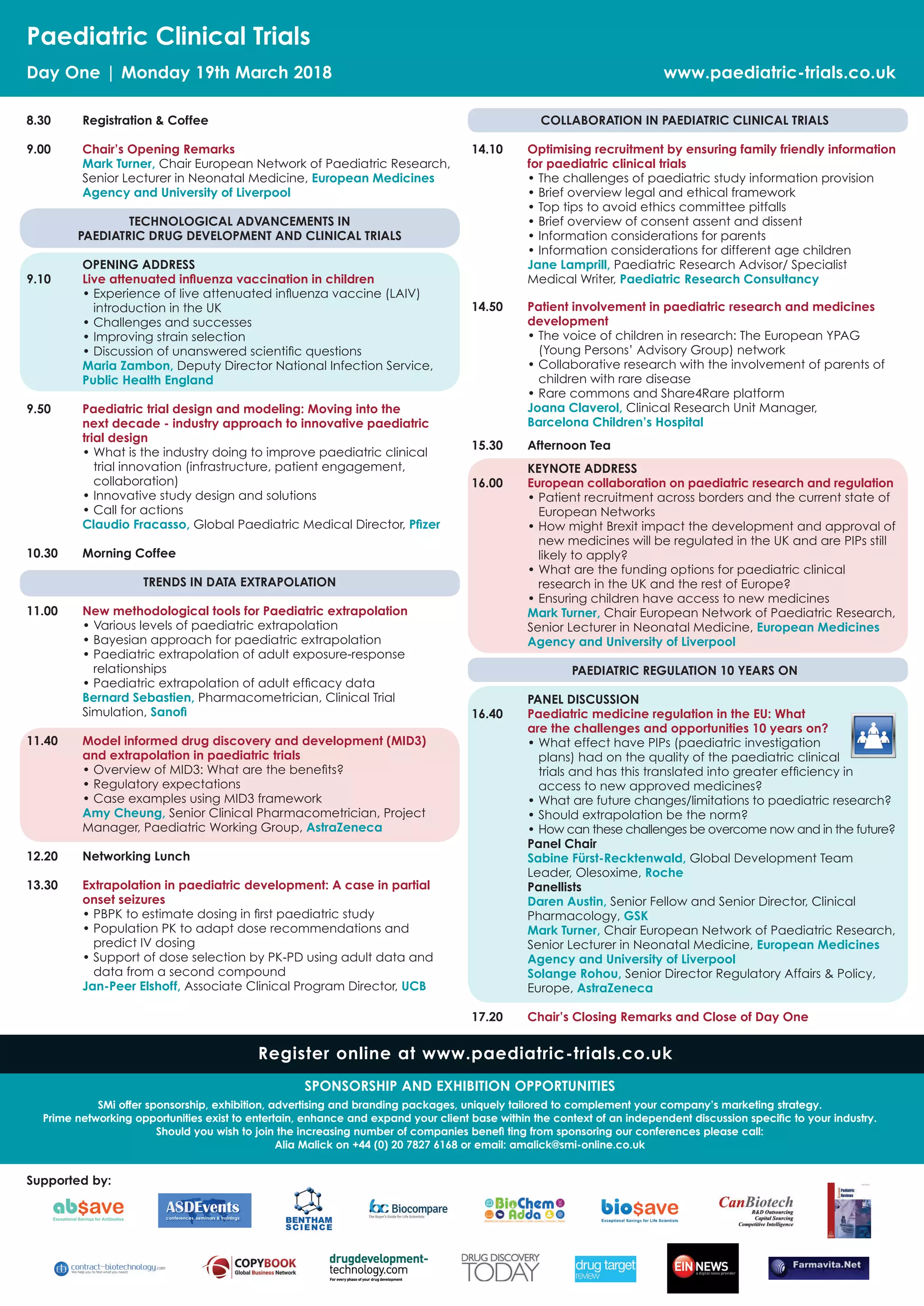 SMi Group's 12th annual Paediatric Clinical Trials 2018 | PDF