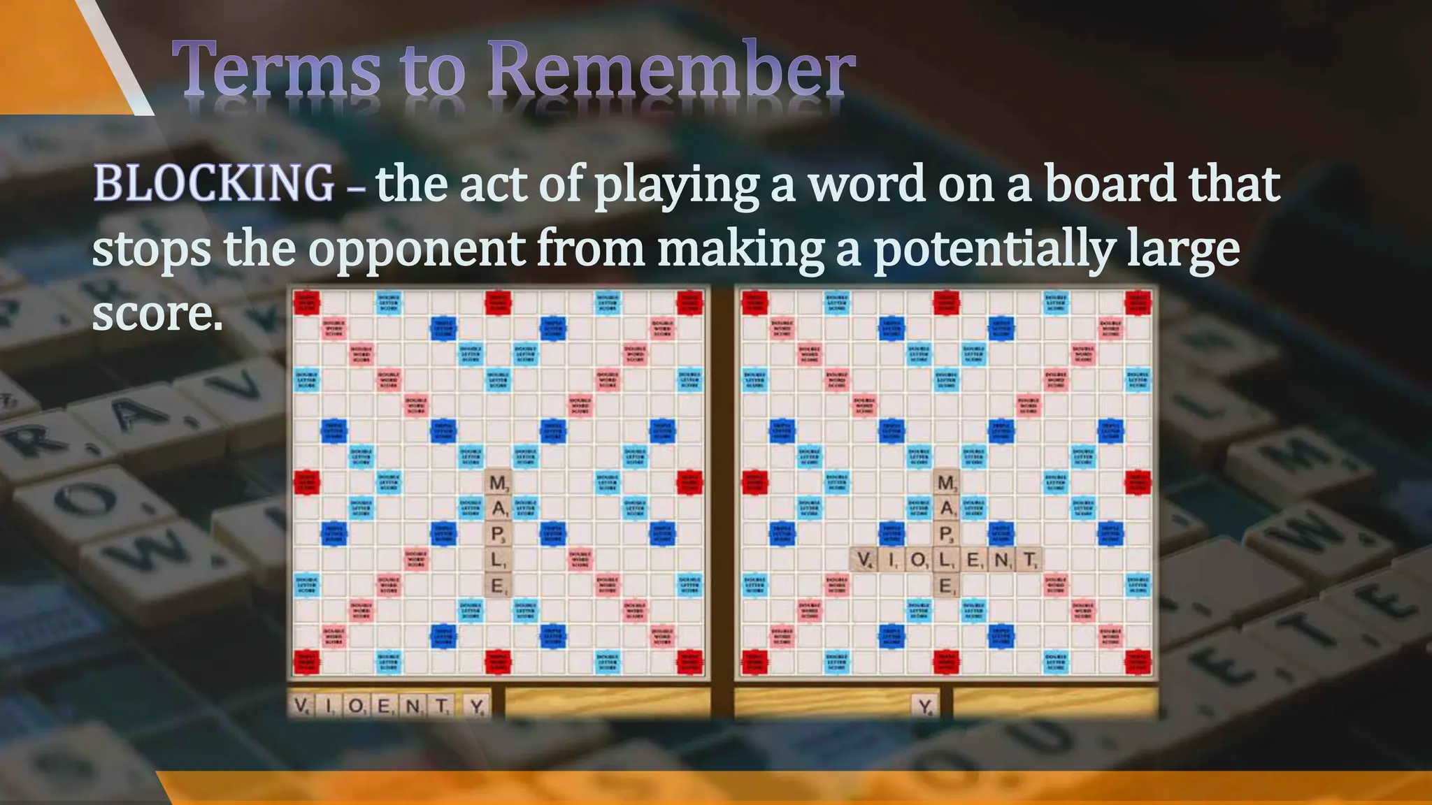 P.E Scrabble-Grade 8-Third Quarter-Indoor recreational activity | PPTX