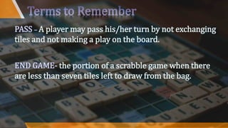 P.E Scrabble-Grade 8-Third Quarter-Indoor recreational activity | PPTX