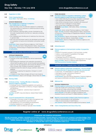 SMi Group's 5th annual Drug Safety 2018 conference | PDF ...