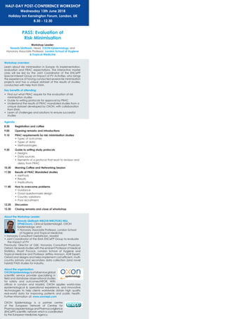 SMi Group's 5th annual Drug Safety 2018 conference | PDF