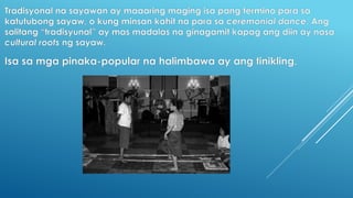 P.E 5 Q3 w1.pptx MGA KATANGIAN/BACKGROUND NG MGA PILING SAYAW | PPTX