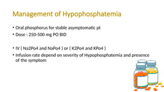 Phosphorus disturbance | hyperphosphatemia | hypophosphatemia | PPT