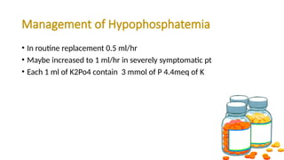 Phosphorus disturbance | hyperphosphatemia | hypophosphatemia | PPT