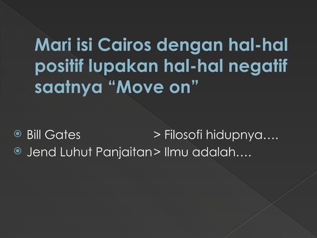 fokus pada tujuan hidup yang memberikan kehidupan | PPT