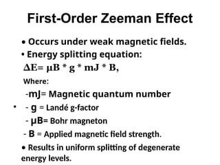 Zeeman Effect.................................... | PPTX